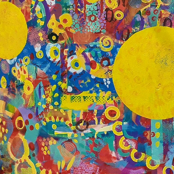 Inclusive Group Art for All Ages: About Pattern Play Collaborative Art